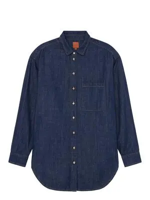 JAMIE HALLER Essential Denim Shirt - Raw Rinse