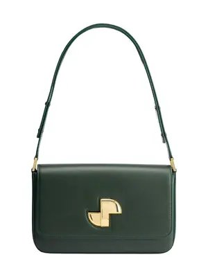 Patou Le Lock Shoulder Bag - Green