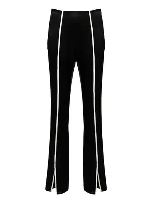 Nanushka Contrasting-trim Slim Trousers - Black