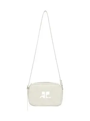 COURREGES Courrèges Reedition Leather Camera Bag Neutrals