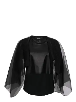 UNDERCOVERISM Semi-sheer T-shirt - Black