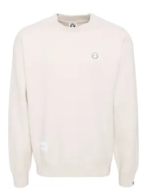 AAPE BY *A BATHING APE® Moonface Logo Jumper - Neutrals