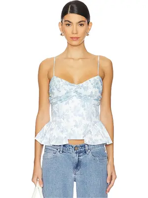 For Love & Lemons Oliver Top - Blue