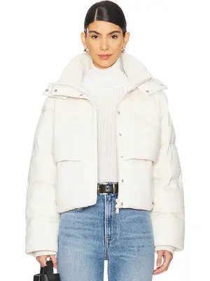Simkhai Lana Puffer Jacket - Cream
