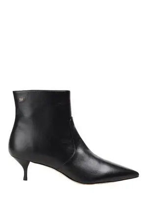 STUART WEITZMAN Mara 50 Leather Ankle Boots - Black
