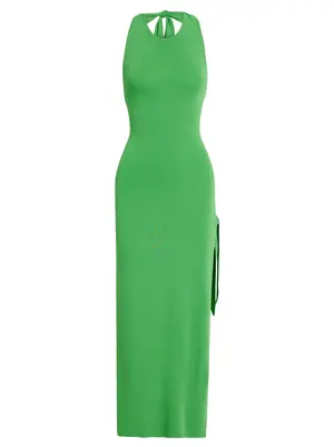 SIMONMILLER Junjo Stretch-Knit Halterneck Midi Dress Bright Green