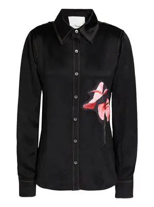 3.1 PHILLIP LIM 3.1 Phillip Lim Appliquéd Satin Shirt