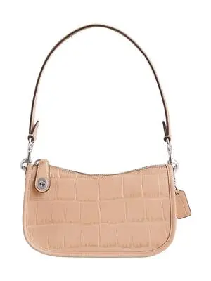 COACH Coach Restored Swinger Bag 20 Silver/buff