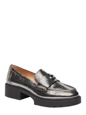 COACH Coach Leah Loafer Anthracite