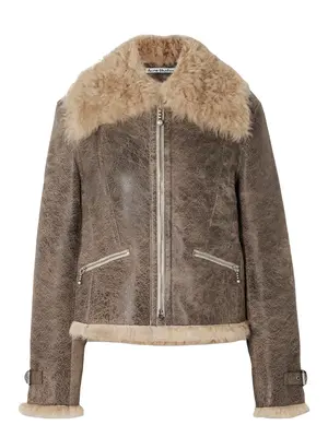 ACNE STUDIOS Acne Studios Distressed Shearling Jacket