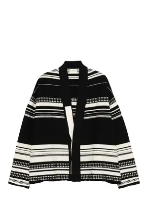 MORDECAI MORDECAI Striped Wool Cardigan