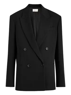THE ROW THE ROW Sandon Double-Breasted Virgin Wool Blazer