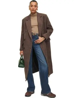 REFORMATION Petites Lucas Coat Chestnut