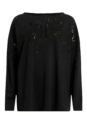 ALLSAINTS Rita Snake-embroidered Relaxed-fit T-shirt - Black