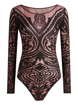 Etro Paisley-print Bodysuit - Pink