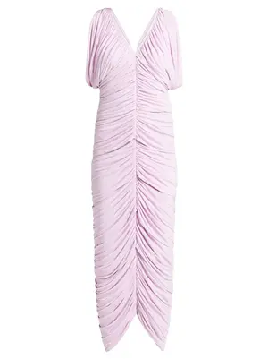 Magda Butrym Magda Butrym Ruched Midi Dress Purple