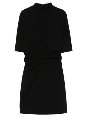 Sportmax Ruched Mini Dress - Black