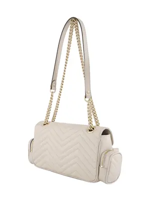 Gucci Small Gg Marmont Shoulder Bag - Neutrals