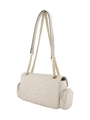 Gucci Small Gg Marmont Shoulder Bag - Neutrals