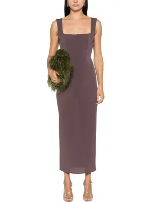 Alex Perry Portrait Maxi Dress - Brown