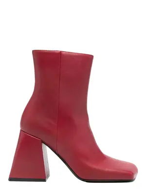 VIC MATIE Minimal Ankle Boots - Red