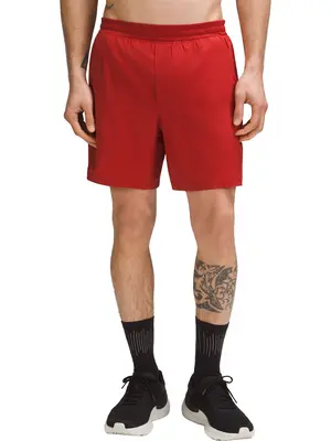 Lululemon Pace Breaker Lined Short 7 Sport Red
