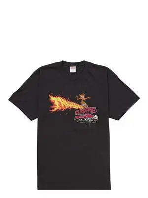 Supreme Thrasher Back Tail Tee Shirt Black