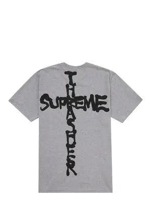 Supreme Thrasher Cross Tee Shirt Heather Grey
