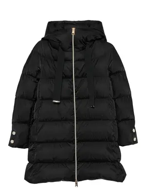 Herno Hooded Down Coat - Black