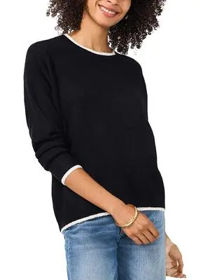 Vince Camuto Crewneck Sweater - Rich Black