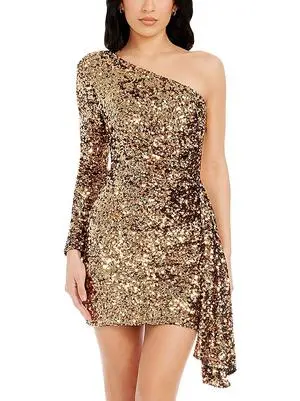 Dress The Population Arlyn Bodycon Dress - Gold