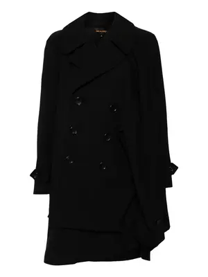 Comme Des Garçons Wool Coat - Black