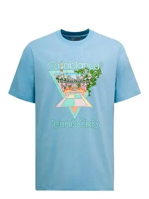 Casablanca Tennis Club Icon T-shirt - Blue