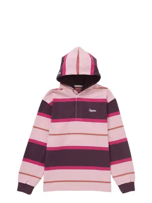 Supreme Hooded Rugby Pink