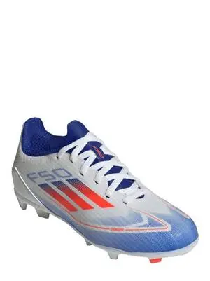 Adidas F50 League Soccer Cleat - White/solar Red/lucid Blue