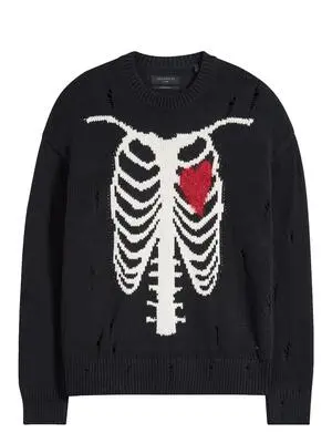 ALLSAINTS Heartcage Crewneck Sweater - Black