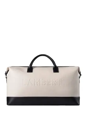LAMBERT The June Vegan Leather Travel Bag Oyster Mix