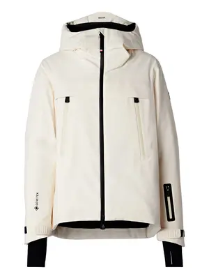 Moncler Chanavey Hooded Gore-tex Down Ski Jacket - White