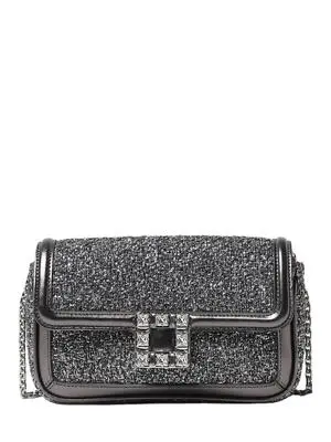 ROGER VIVIER Embellished Shoulder Bag - Silver