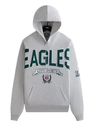 Kith X Nfl 47 Eagles Nelson Hoodie - Light Heather Grey