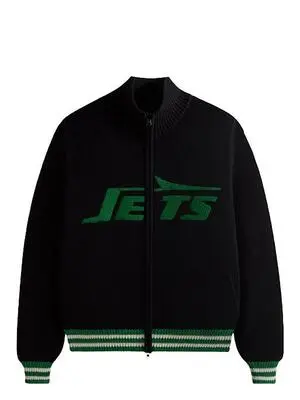 Kith X Nfl 47 Jets Wyona Full Zip Sweater - Black