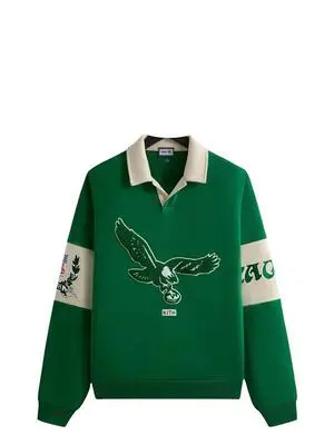 Kith X Nfl 47 Eagles Nelson Collared Pullover - Parrot