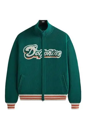Kith X Nfl 47 Dolphins Wyona Full Zip Sweater - Center