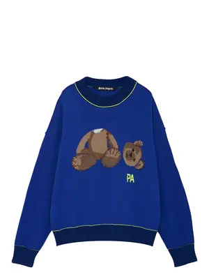 Palm Angels Bear Pullover - Blue
