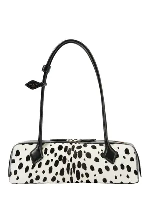 Alaïa Le Teckel Calf Hair Shoulder Bag Multicoloured
