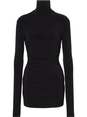 Norma Kamali Jersey Minidress - Black
