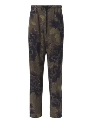 Dries Van Noten Printed Straight Pants - Brown