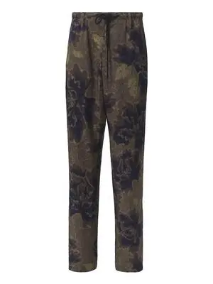 Dries Van Noten Printed Straight Pants - Brown