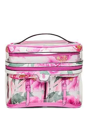 Victoria's Secret 4-piece Makeup Bag Floral