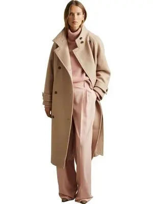 REISS Reiss Prim Wool-Blend Double-Breasted Coat
